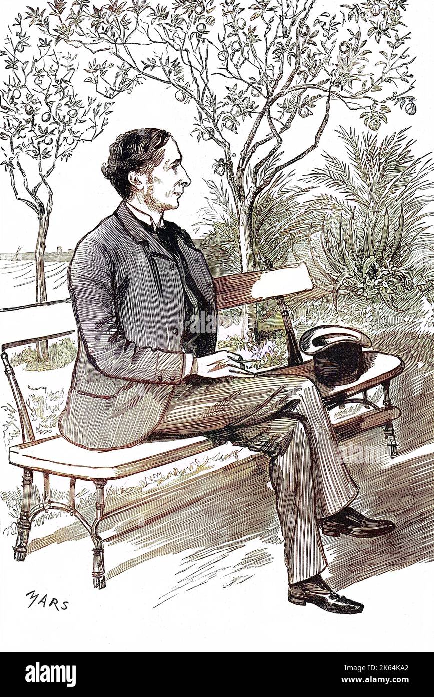 SIR MORELL MACKENZIE British doctor, sketched while attending the ...