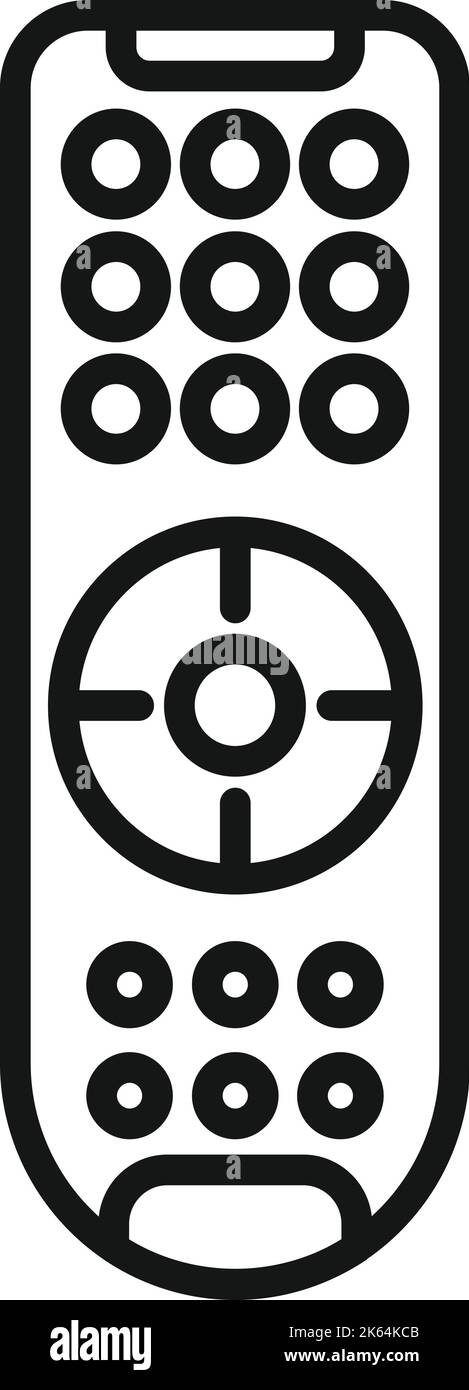 Air conditioner remote control icon outline vector. Business center ...