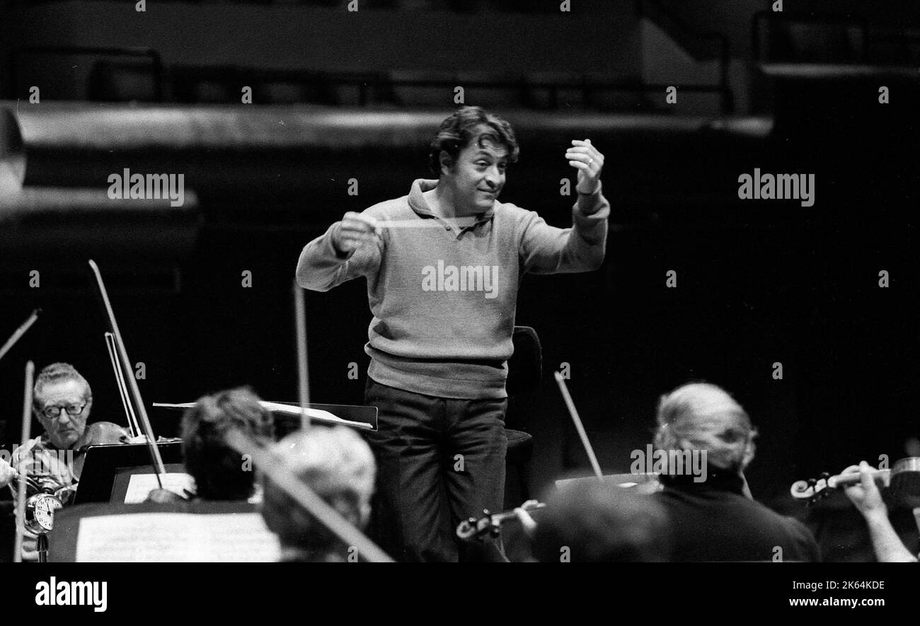 Zubin Mehta, Indian conductor of the New York Philharmonic Orchestra ...