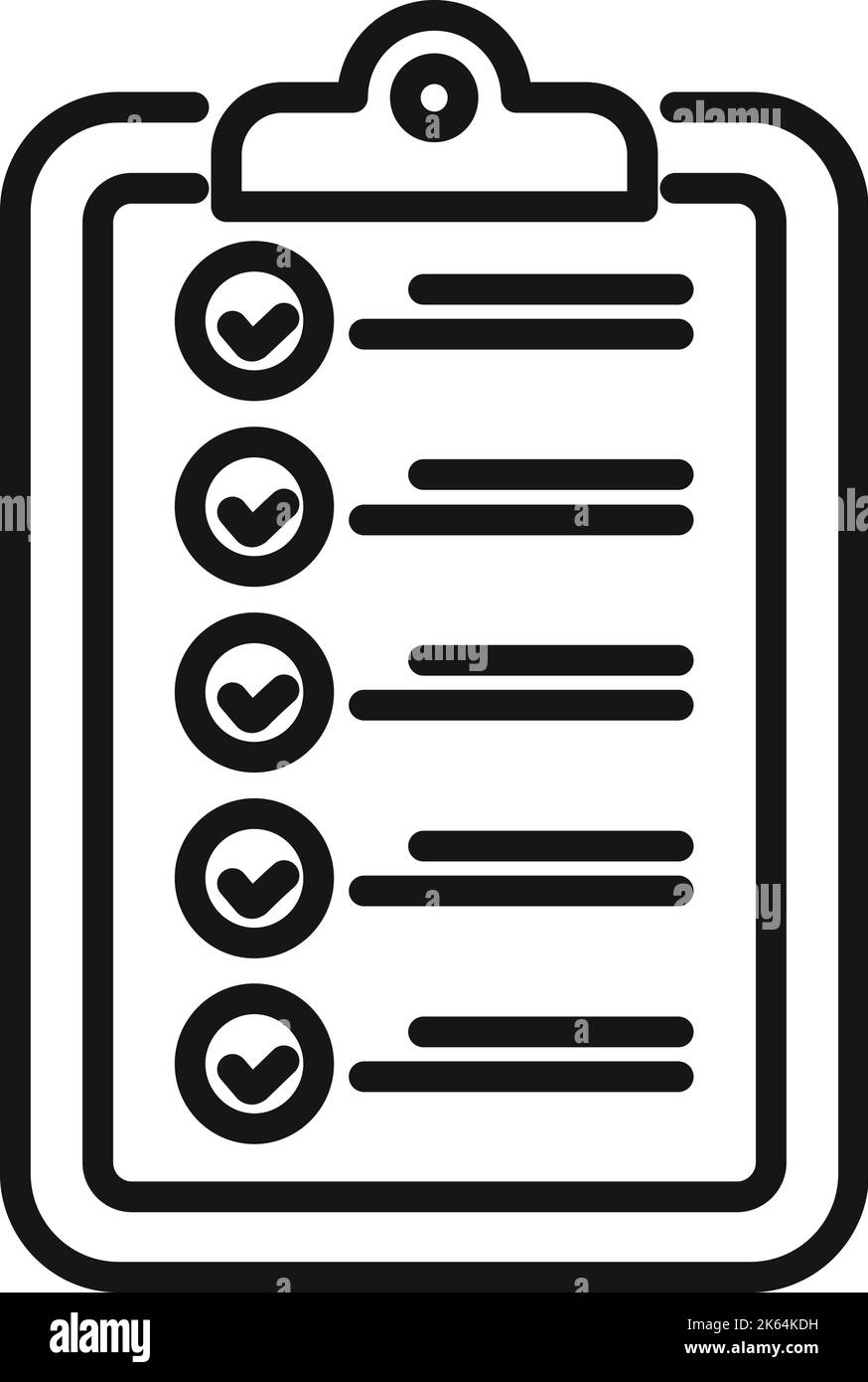 Clipboard control icon outline vector. Screen plan. Report industry ...