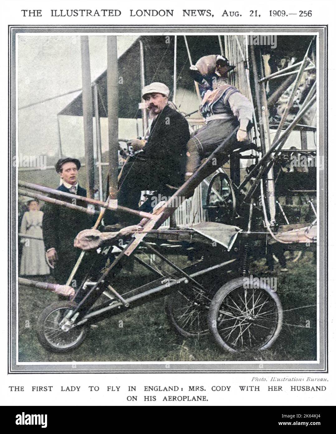 Samuel Cody and wife at Laffan's Plain, Aldershot in Hampshire. Cody ...