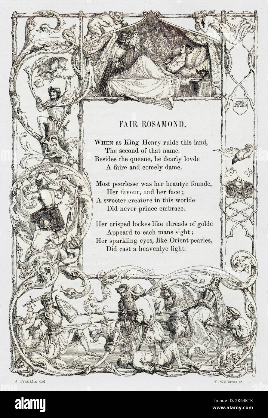 FAIR ROSAMOND (The Fate Of - The Bower Of) Legend has it that King ...