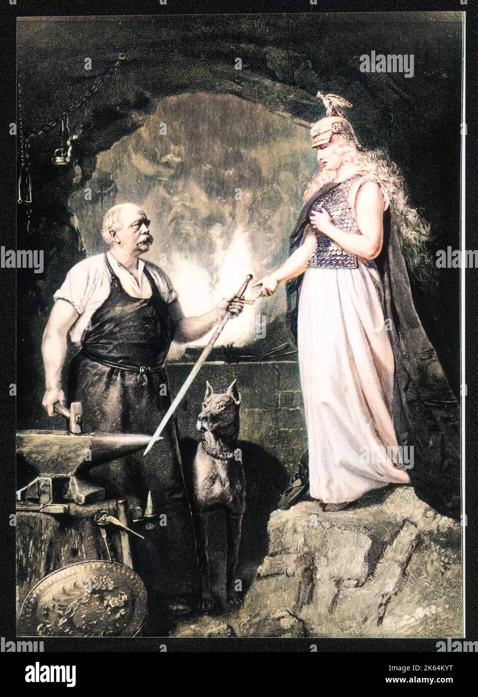 OTTO BISMARCK Prussian statesman, depicted as 'Smith of the Nation ...