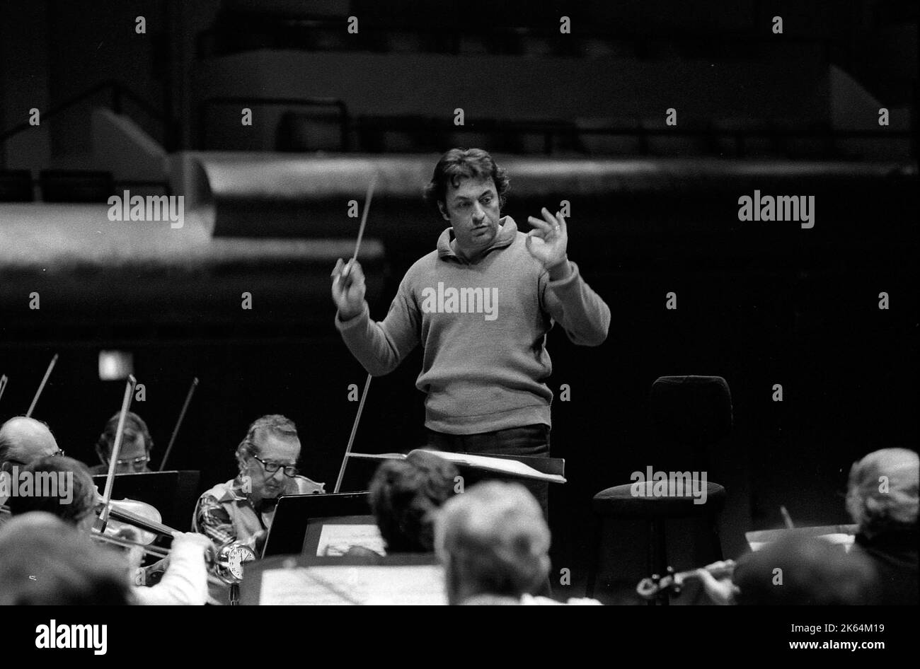 Zubin Mehta, Indian conductor of the New York Philharmonic Orchestra ...