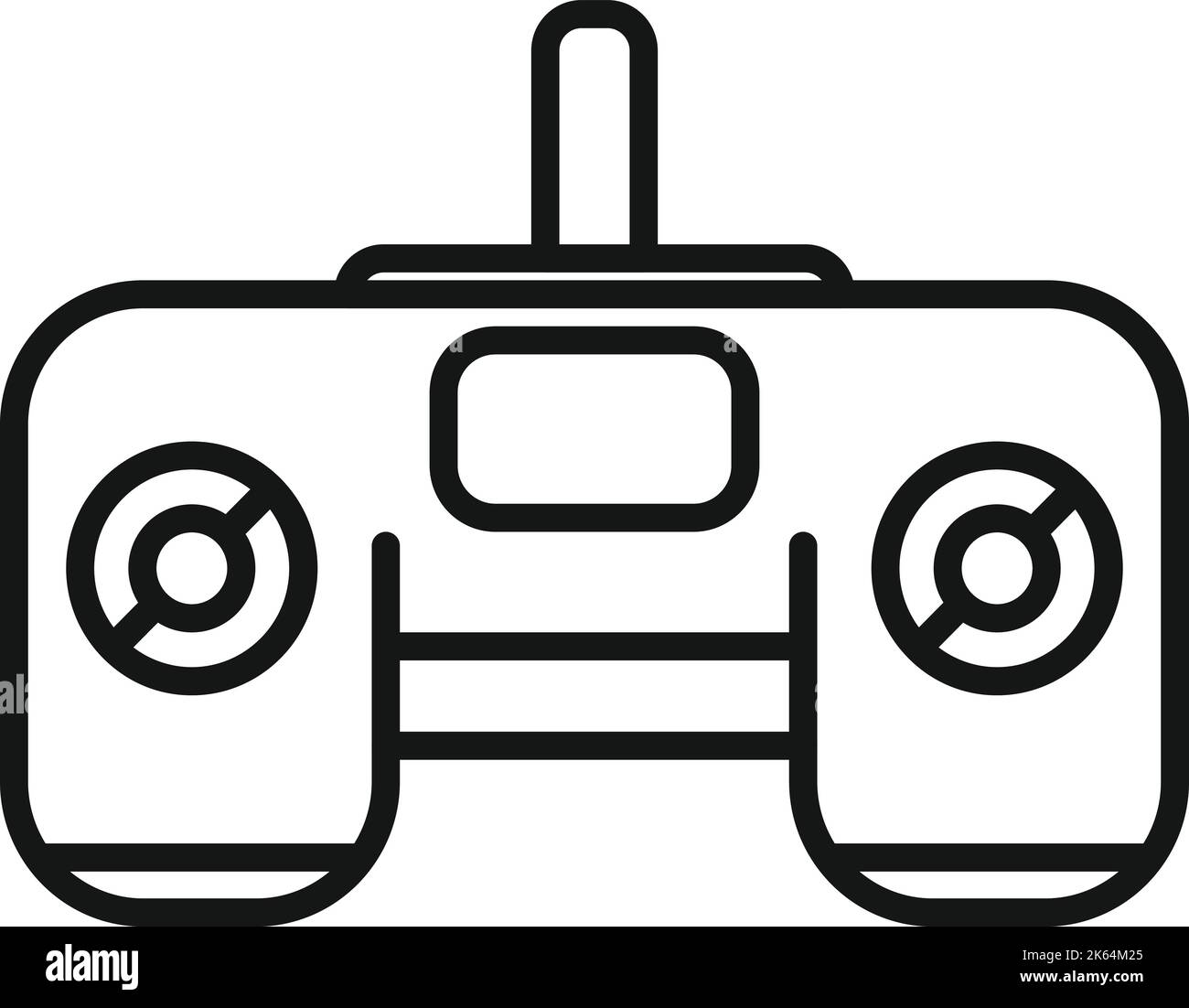 Joystick control icon outline vector. Data center. Monitor report Stock ...