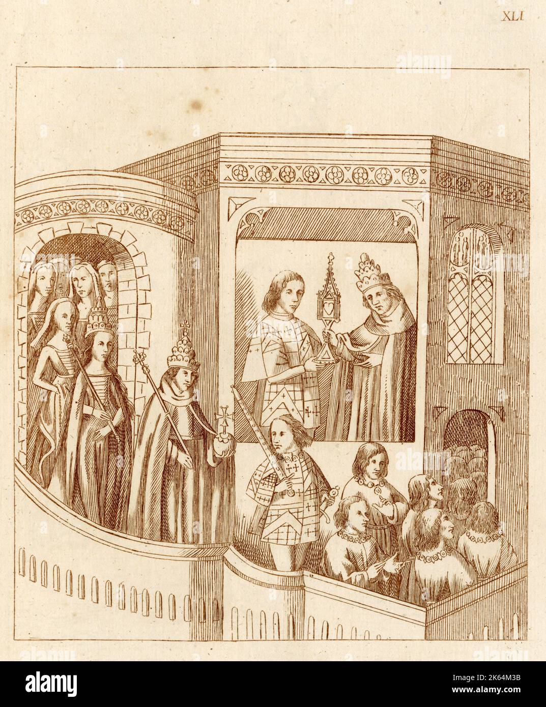 A procession, in which Richard Beauchamp, Earl of Warwick, acts as the ...