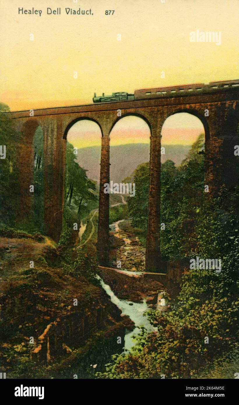 Healey Dell Viaduct in Healey Dell Nature Reserve in the Spodden Valley ...