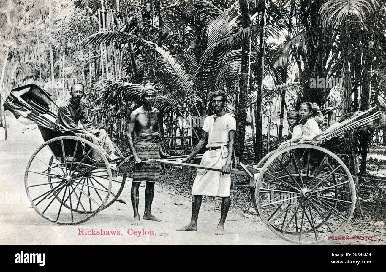 Rickshaws and Drivers, Sri Lanka Stock Photo - Alamy