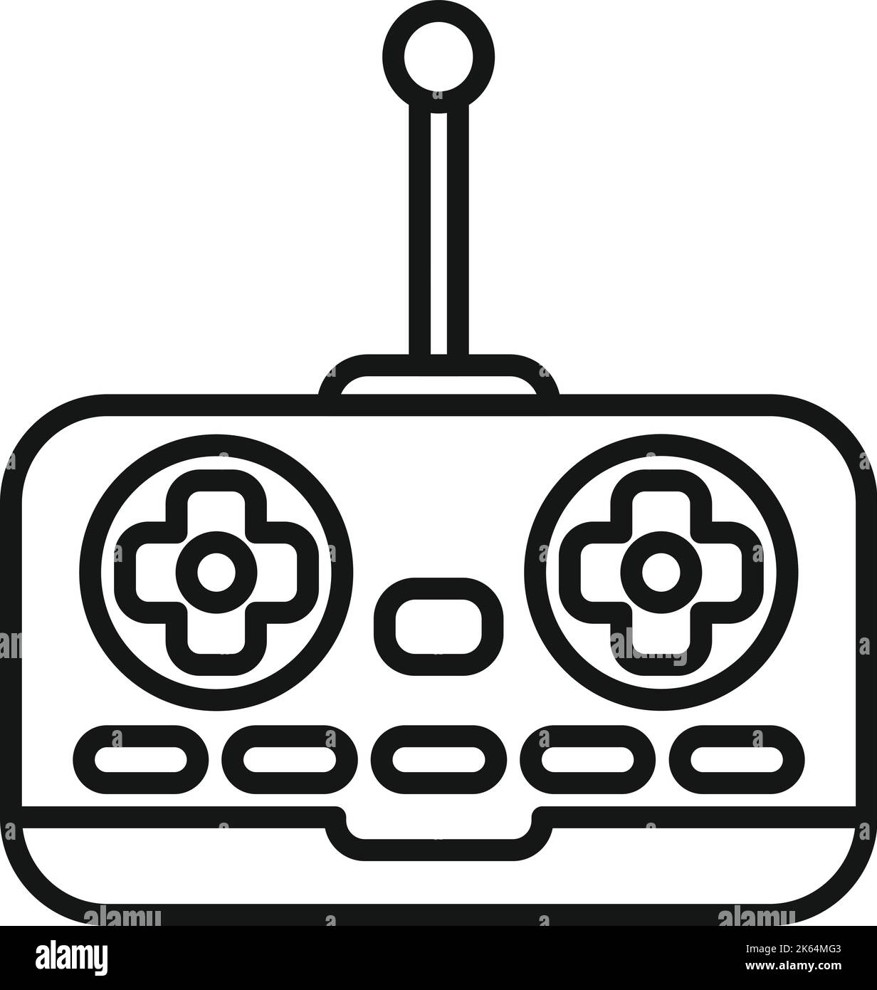 Air joystick control icon outline vector. Data system. Video security ...