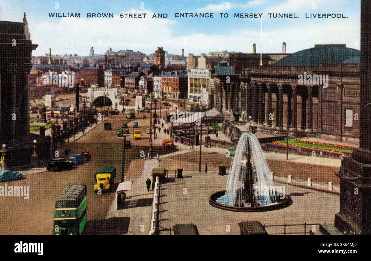 Liverpool, Merseyside - The Queensway (Birkenhead) Mersey Tunnel ...