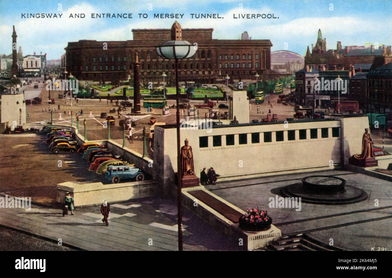 Mersey tunnel cars 1930s hi-res stock photography and images - Alamy