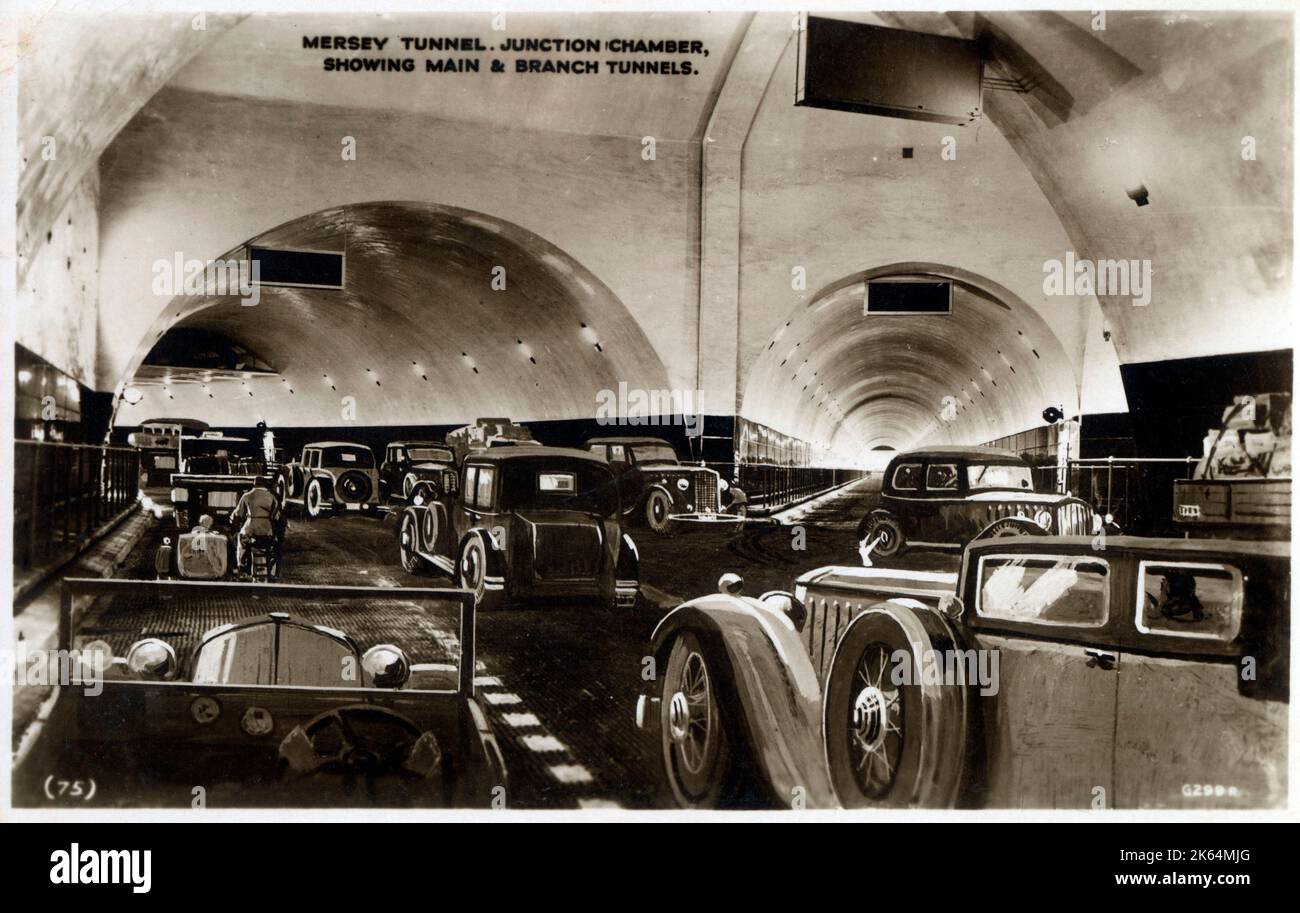 Liverpool, Merseyside - The Queensway (Birkenhead) Mersey Tunnel ...