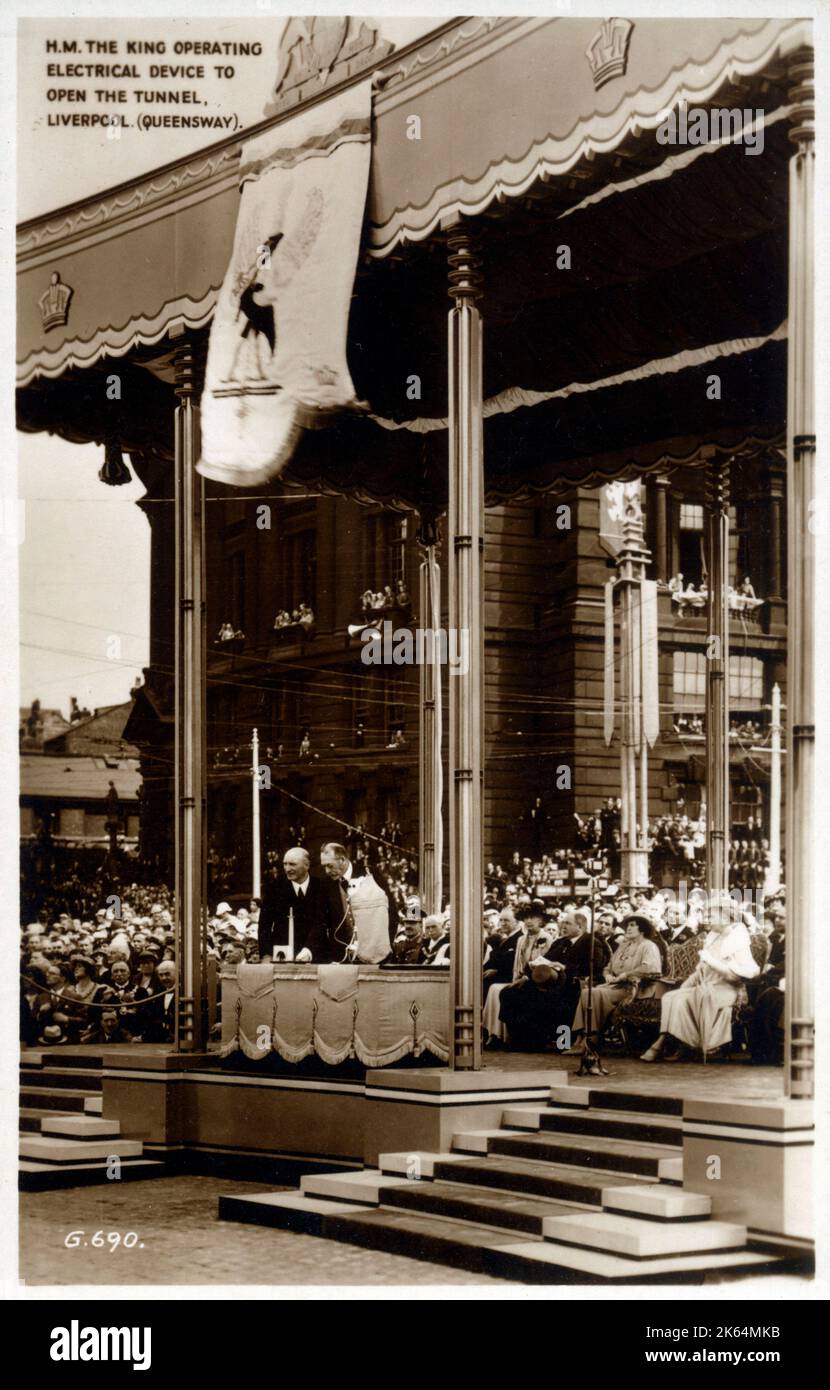 Liverpool, Merseyside - The Queensway (Birkenhead) Mersey Tunnel ...