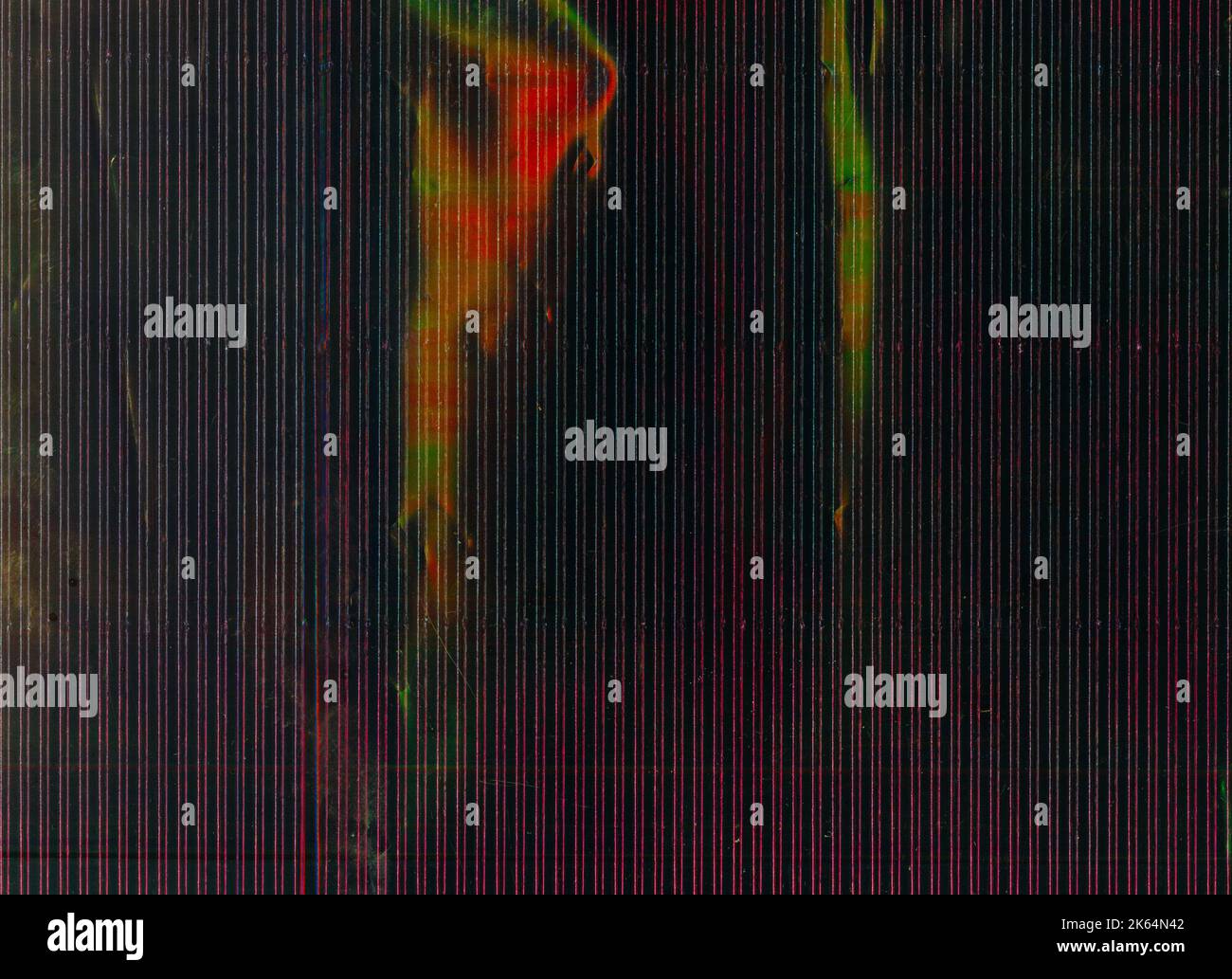 distorted screen system damage blue glare effect Stock Photo - Alamy