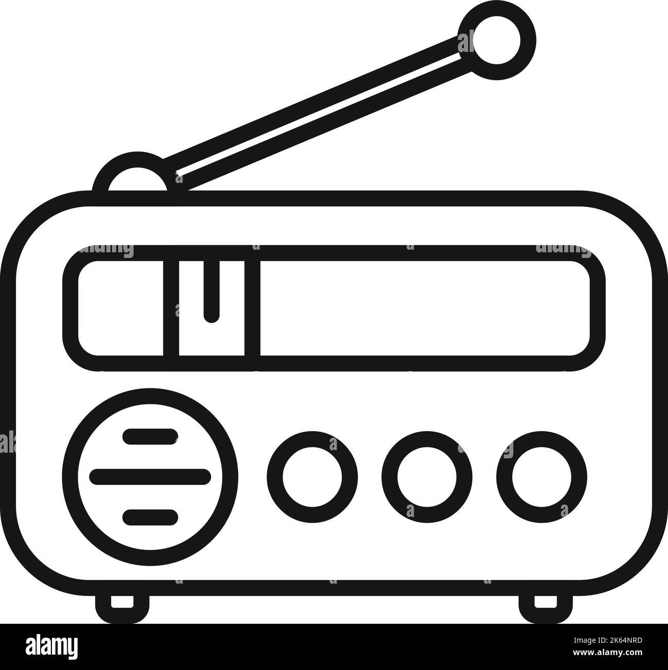 Radio advertising icon outline Cut Out Stock Images & Pictures - Alamy