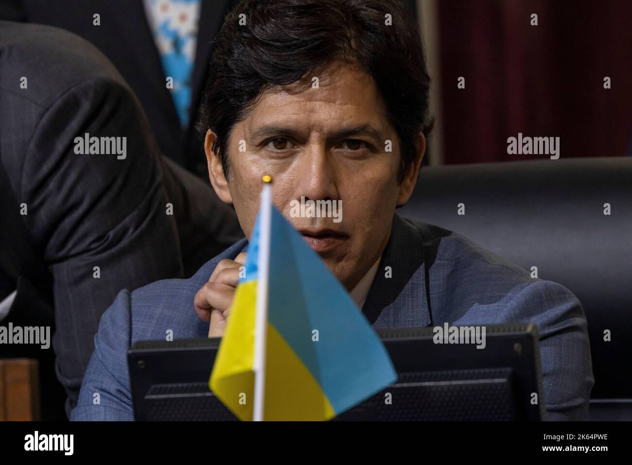 Los Angeles, USA. 11th Oct, 2022. LA City Council members Gil Cedillo ...