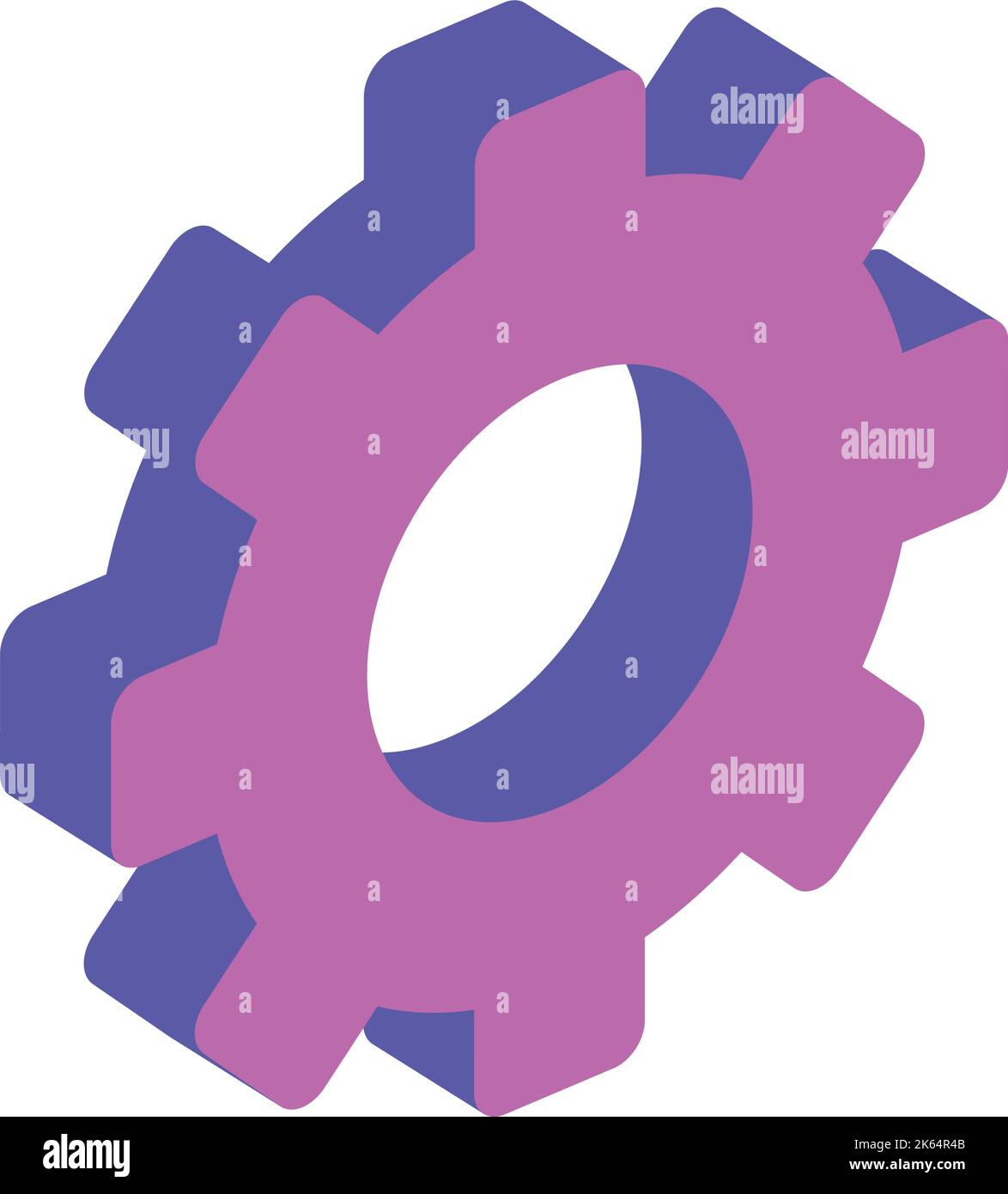 gear cog setting isometric Stock Vector Image & Art - Alamy