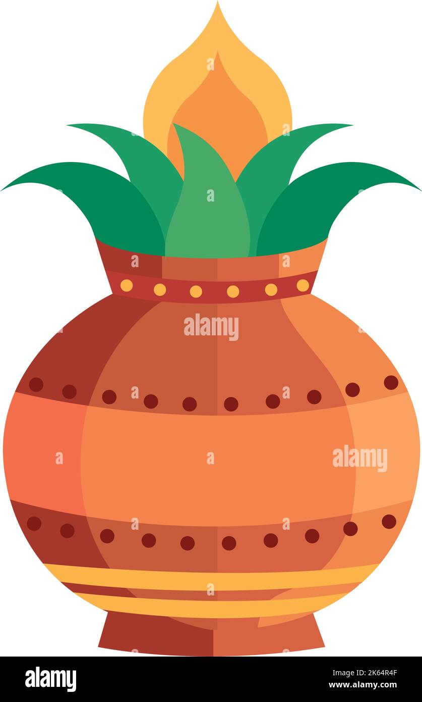 indian kalash plant Stock Vector Image & Art - Alamy