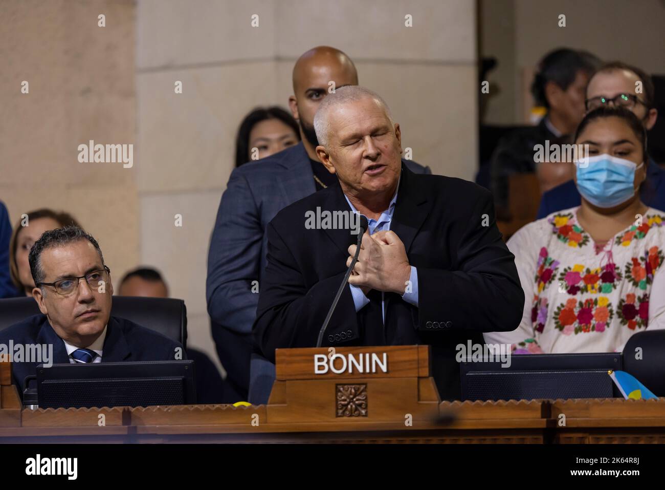 Los Angeles, USA. 11th Oct, 2022. LA City Council member Mike Bonin ...