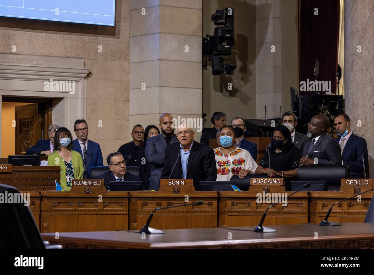 Los Angeles, USA. 11th Oct, 2022. LA City Council member Mike Bonin ...