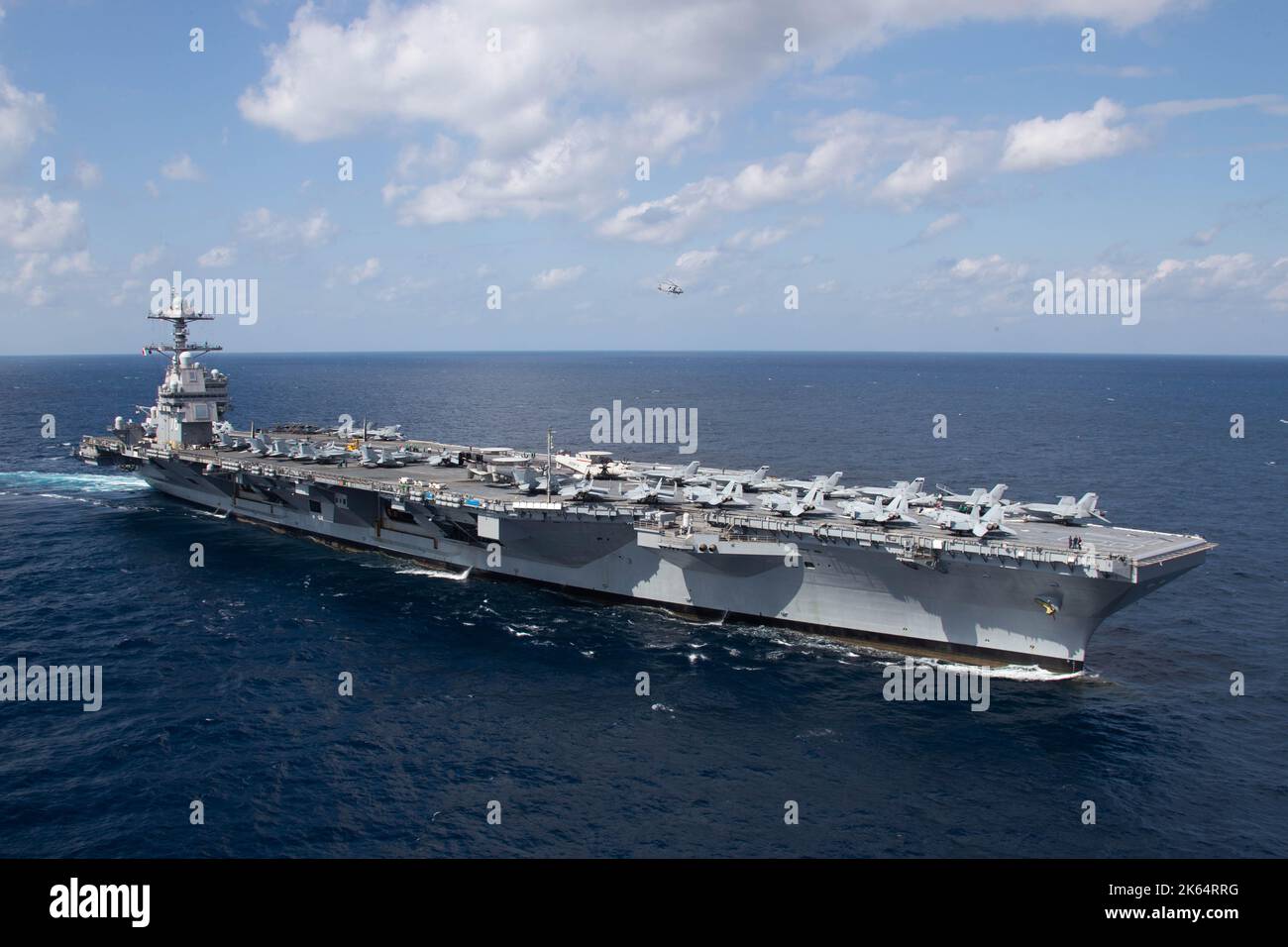 Atlantic Ocean, Spain. 09 October, 2022. The U.S. Navy USS Gerald R ...