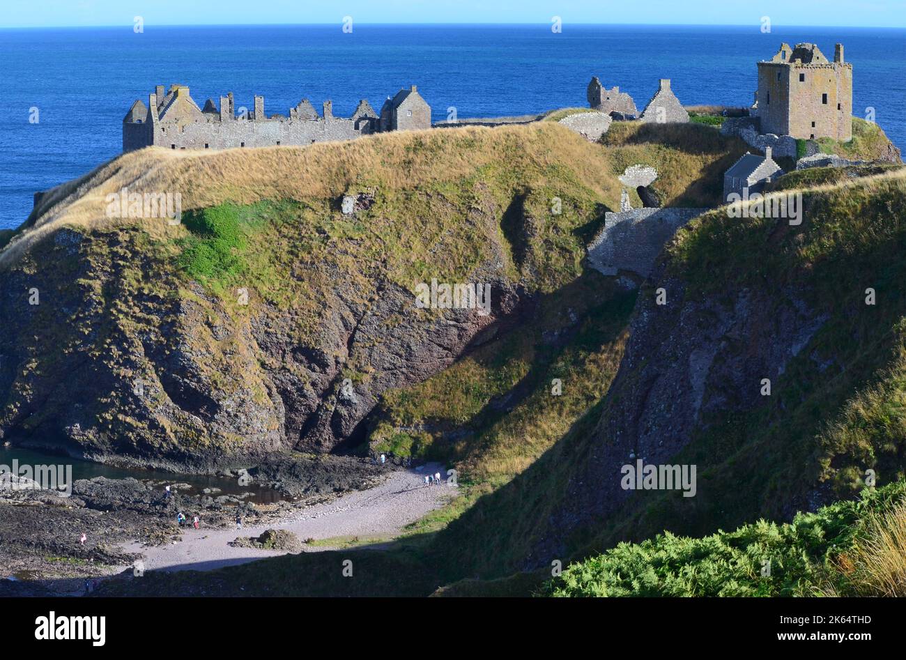 The Dunnottar Castle in Stonehaven, a Scottish historical landmark ...