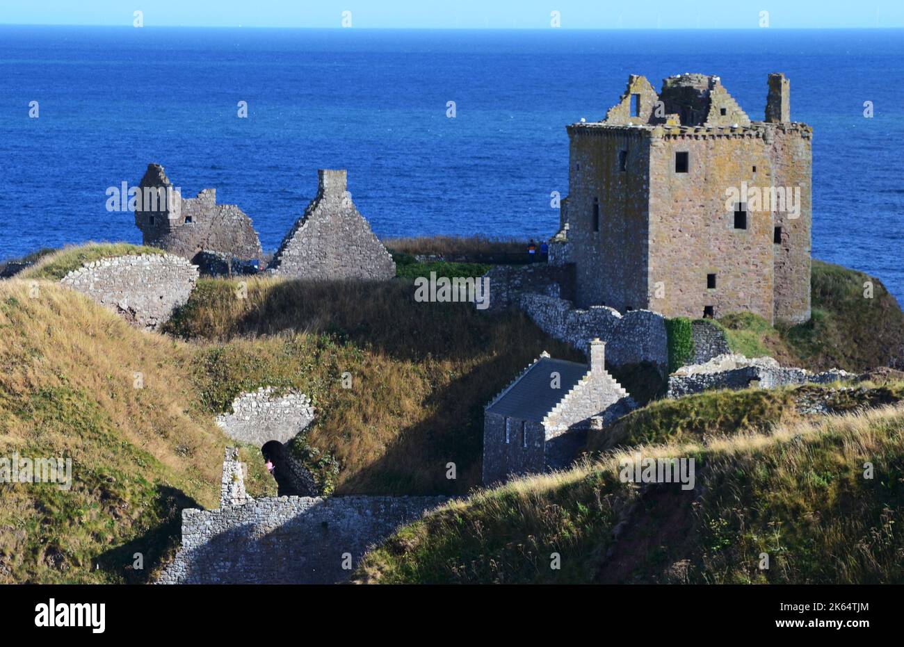 The Dunnottar Castle in Stonehaven, a Scottish historical landmark ...