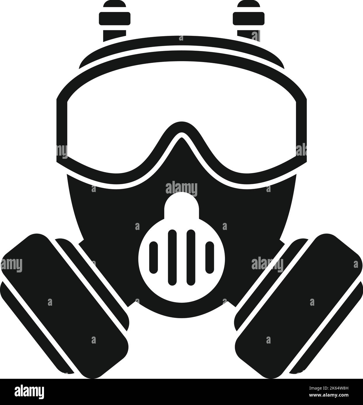 Simple Gas Mask Stencil