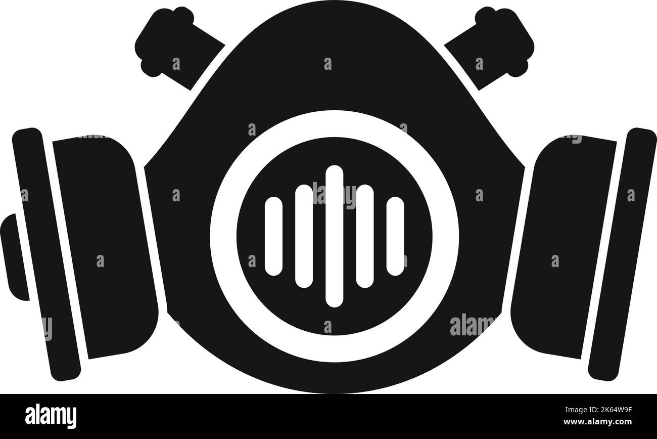 Air gas mask icon simple vector. Chemical respirator. Safety helmet ...