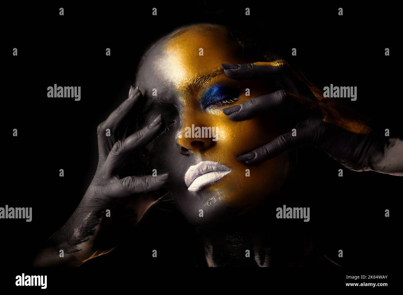 Blackandgoldface hi-res stock photography and images - Alamy