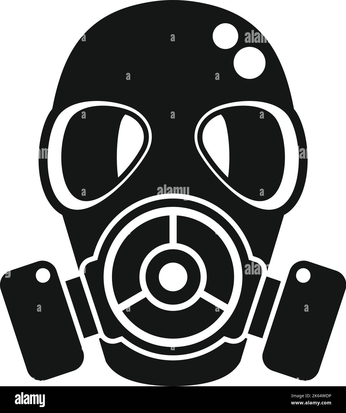 Gas mask poison icon simple vector. Toxic air. Danger chemical Stock ...