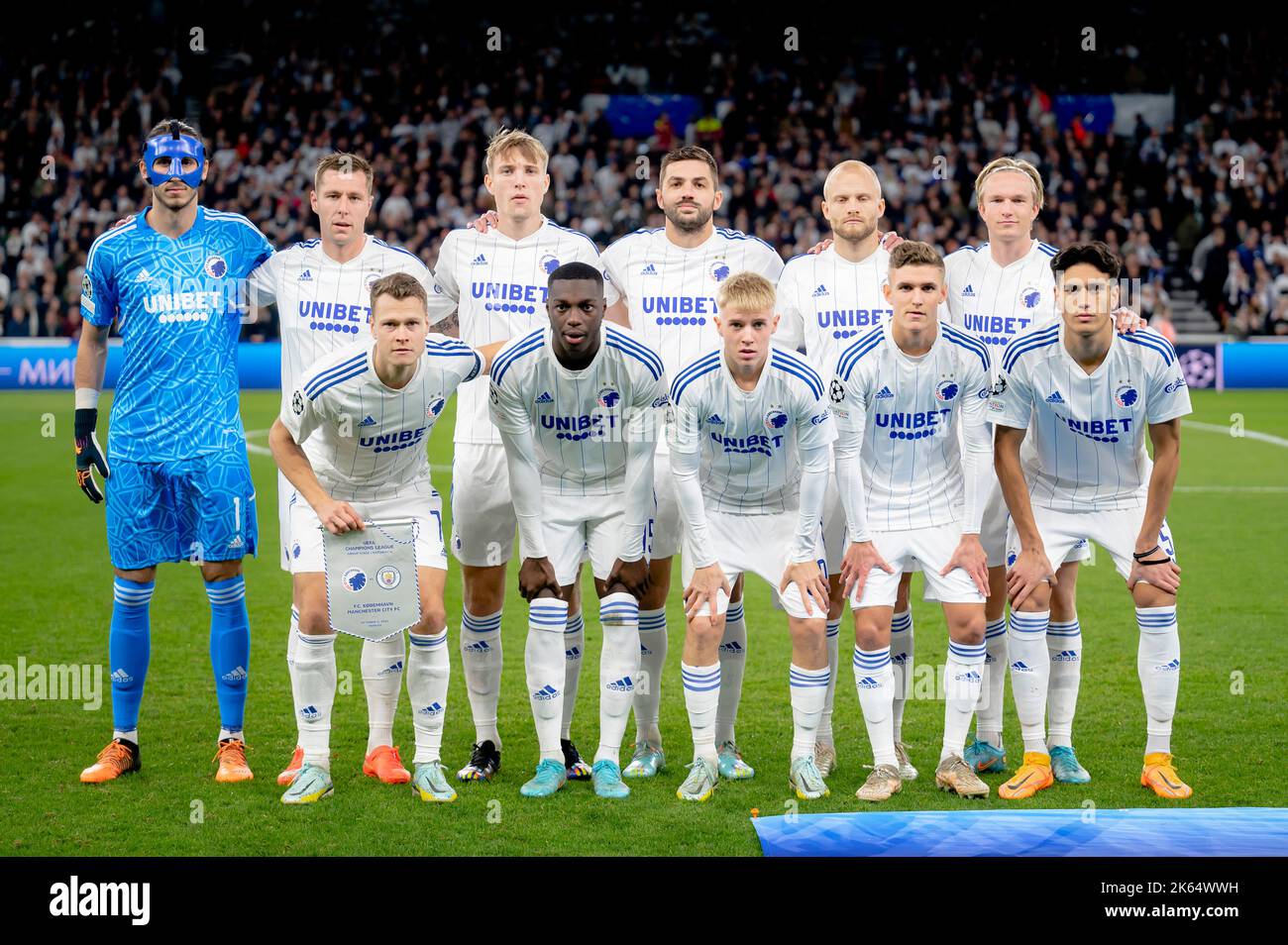 Copenhagen, Denmark. 11th Oct, 2022. The starting-11 of FC Copenhagen ...