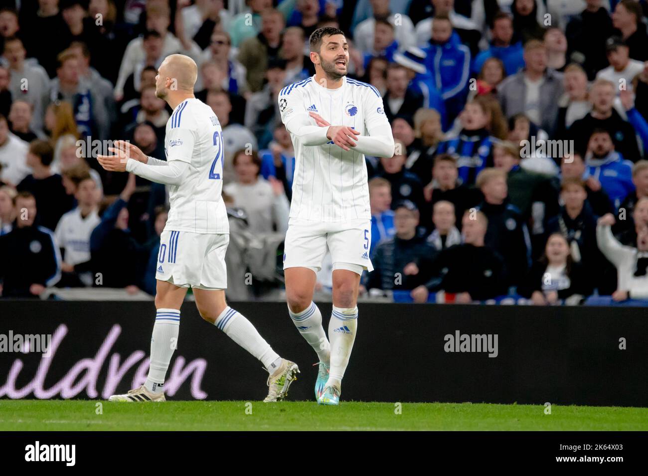 Copenhagen, Denmark. 11th Oct, 2022. Davit Khocholava (5) of FC ...