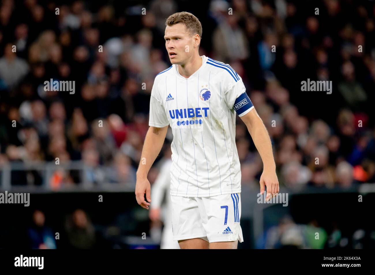 Copenhagen, Denmark. 11th Oct, 2022. Viktor Claesson (7) of FC Copenhagen seen during the UEFA ...