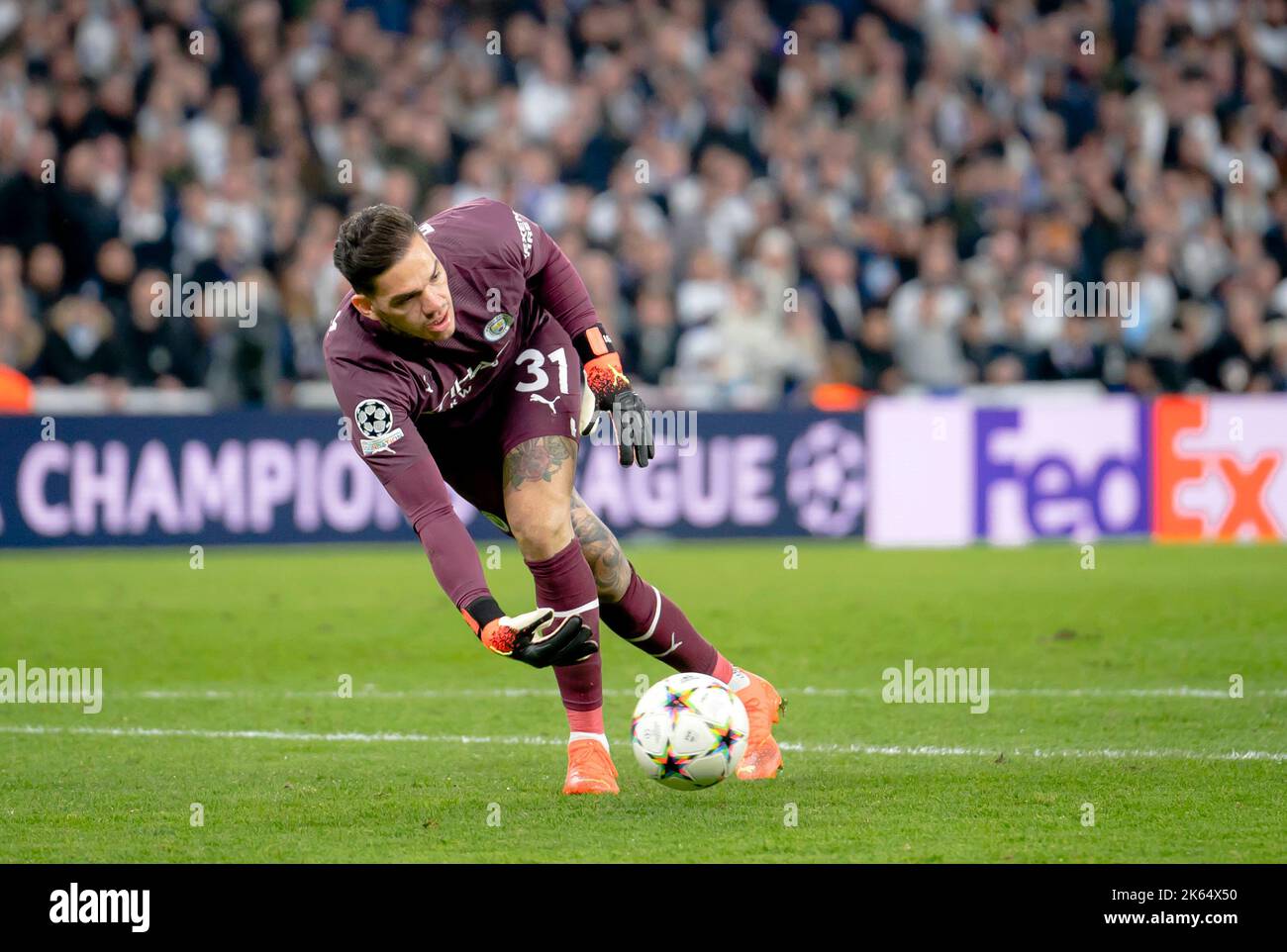 Copenhagen, Denmark. 11th Oct, 2022. Goalkeeper Ederson (31) of ...