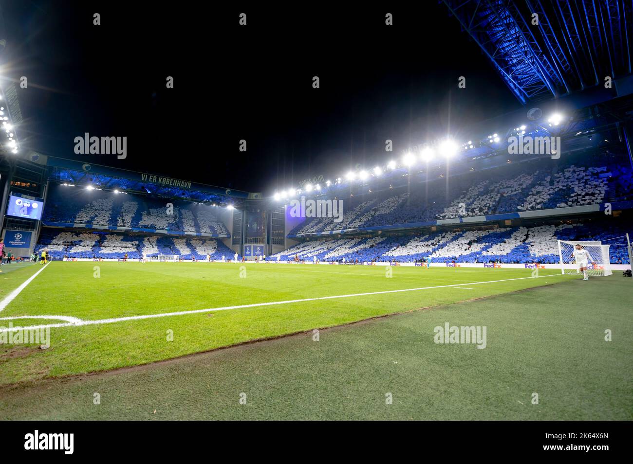 Copenhagen, Denmark. 11th Oct, 2022. Football fans of FC Copenhagen ...