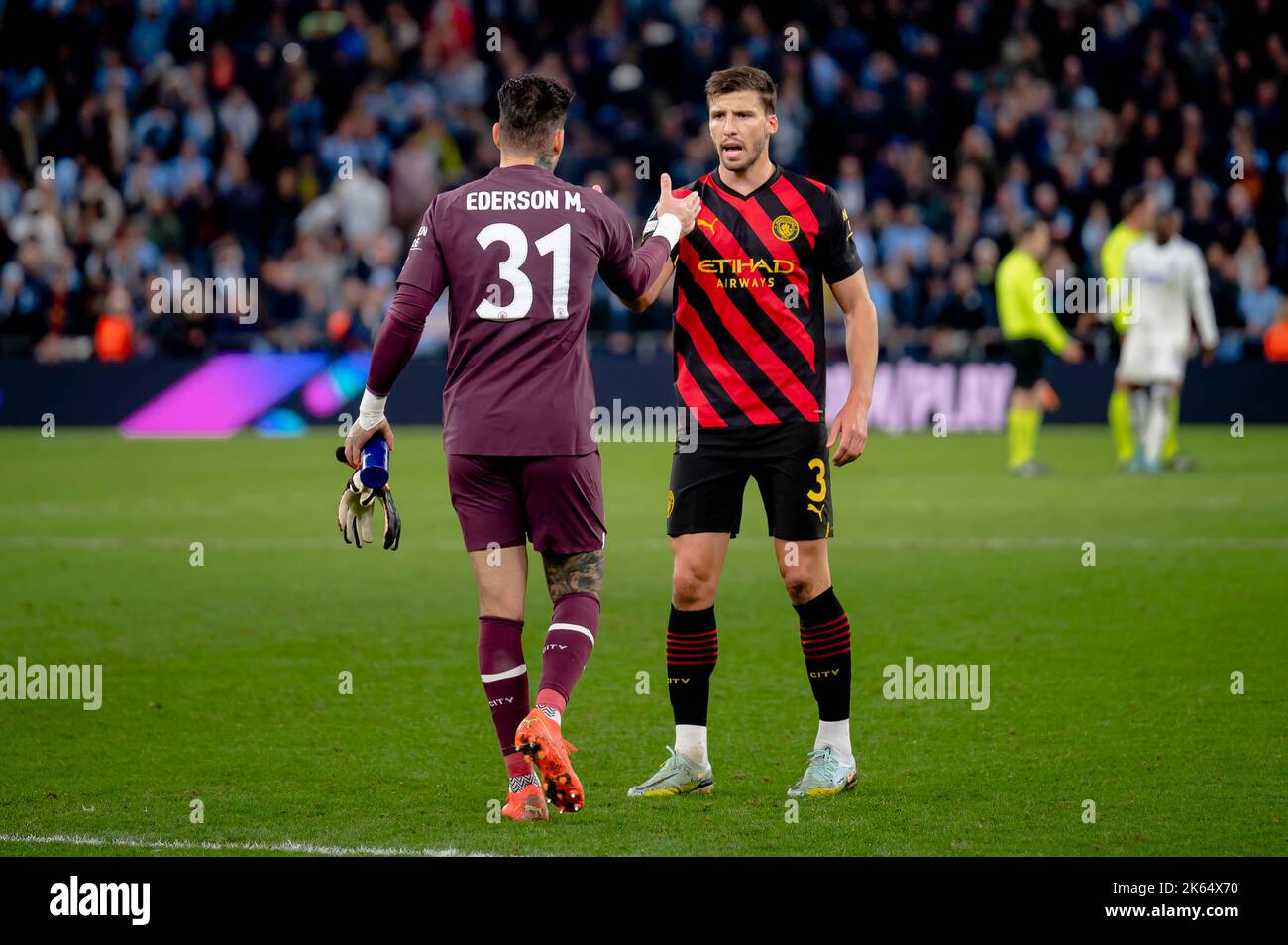 Copenhagen, Denmark. 11th Oct, 2022. Goalkeeper Ederson (31) of ...