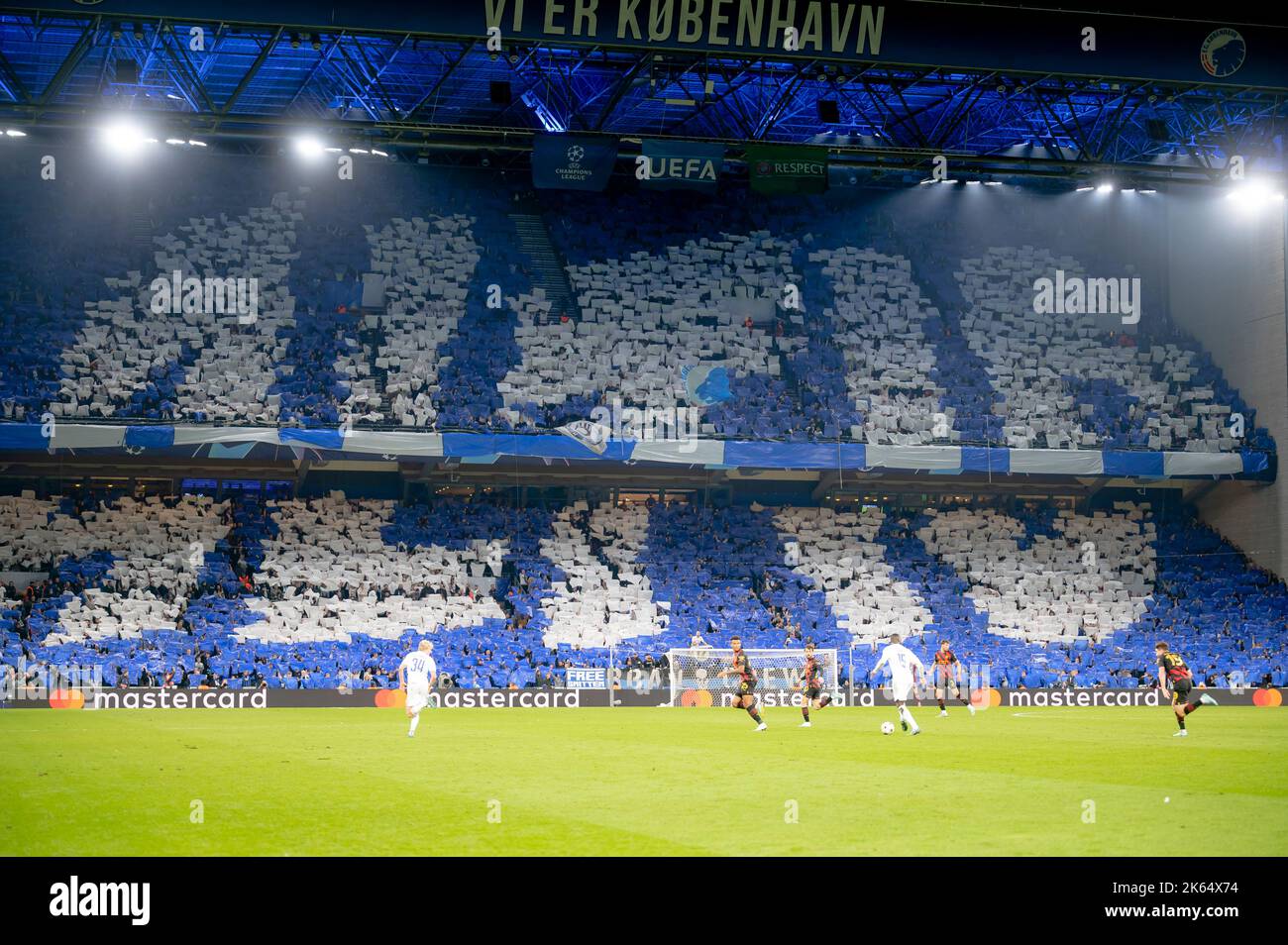 Copenhagen, Denmark. 11th Oct, 2022. Football fans of FC Copenhagen ...