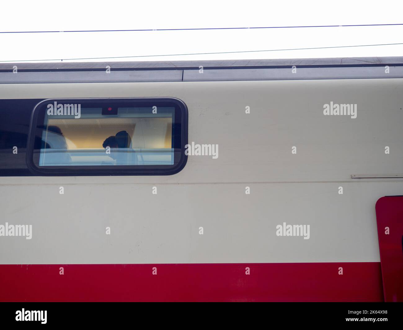 Batumi, Georgia. 10.07.2022 At the pier near the departing train. Train ...