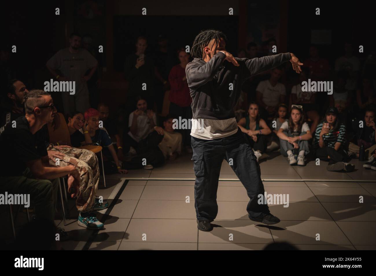 Rick performs at MAF Battle, urban and street dance event organized by Mafiia Crew during El ...