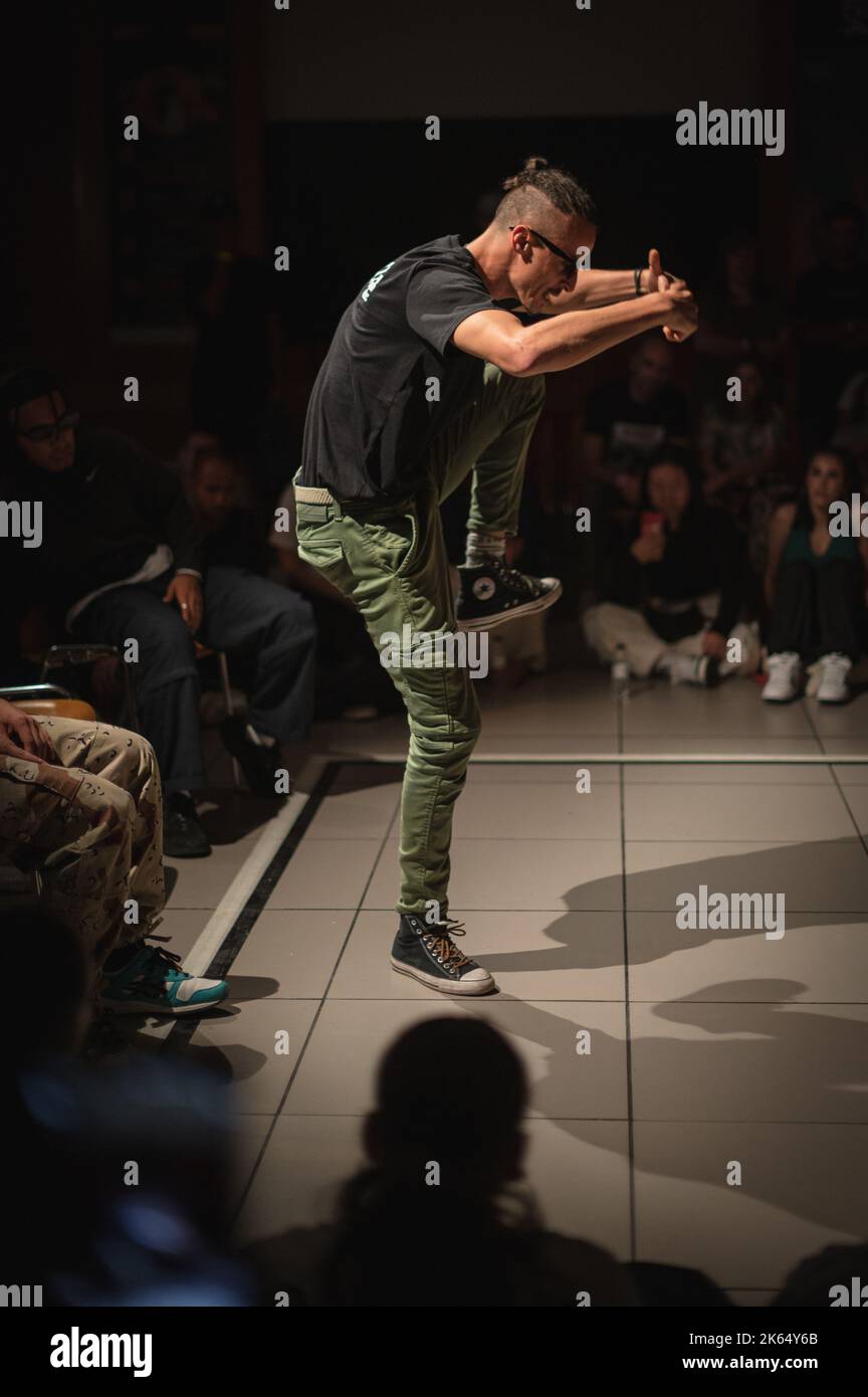 Arias Joker performs at MAF Battle, urban and street dance event ...