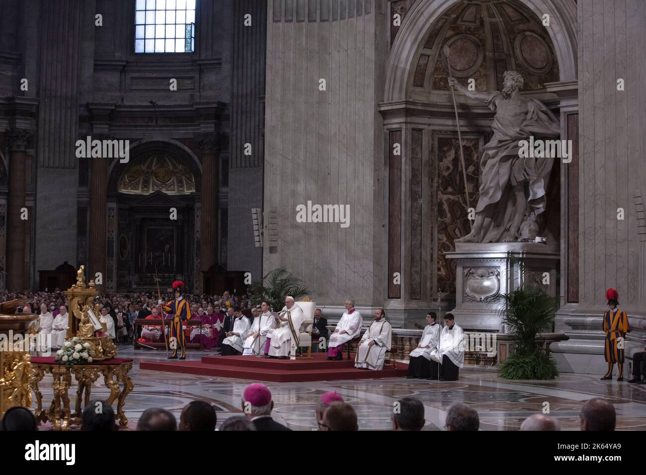 Vatican City, Vatican. 11th Oct, 2022. Pope Francis celebrates a mass ...