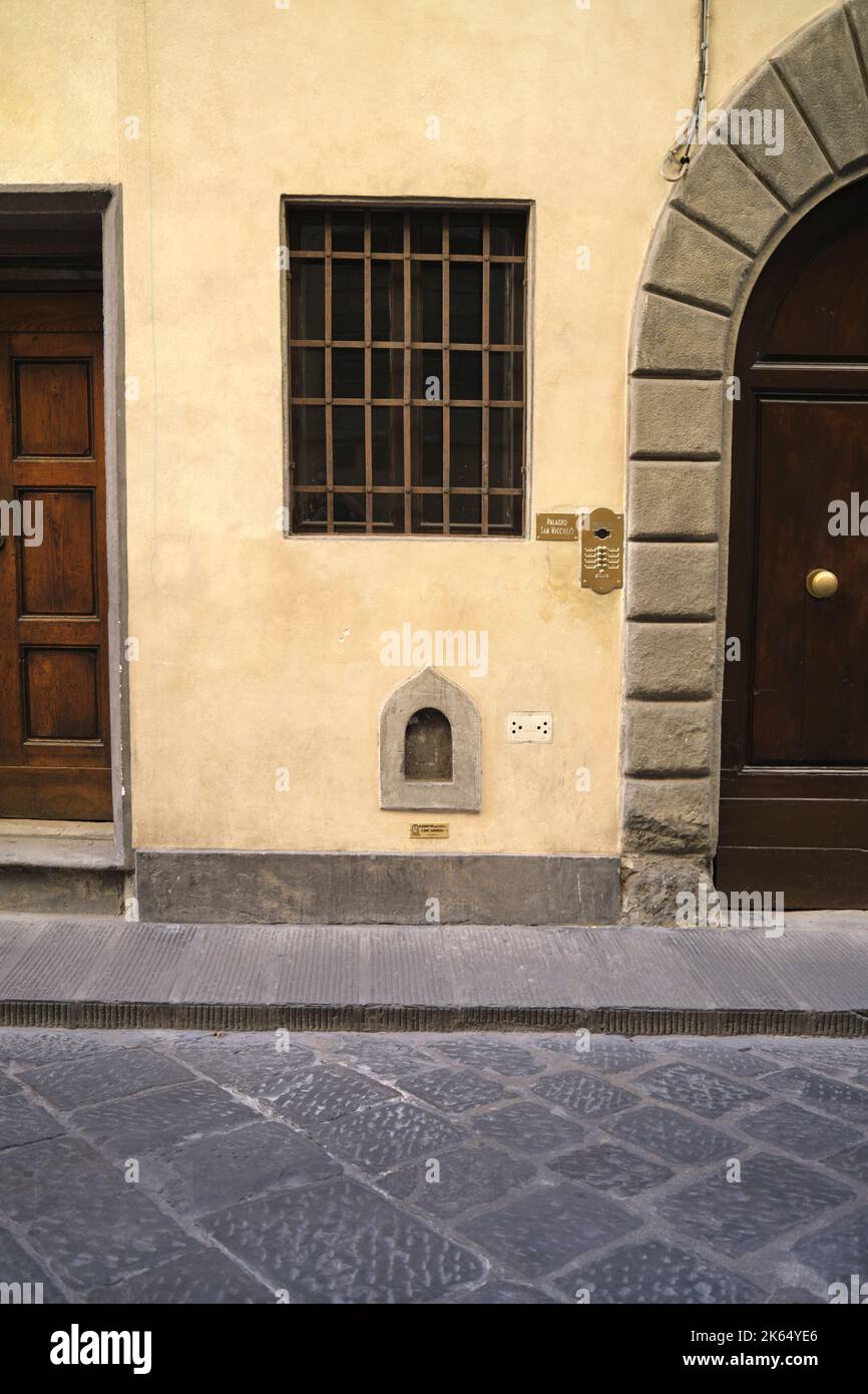 Historic Wine Window or Buchetta del Vino Florence Italy Stock Photo ...