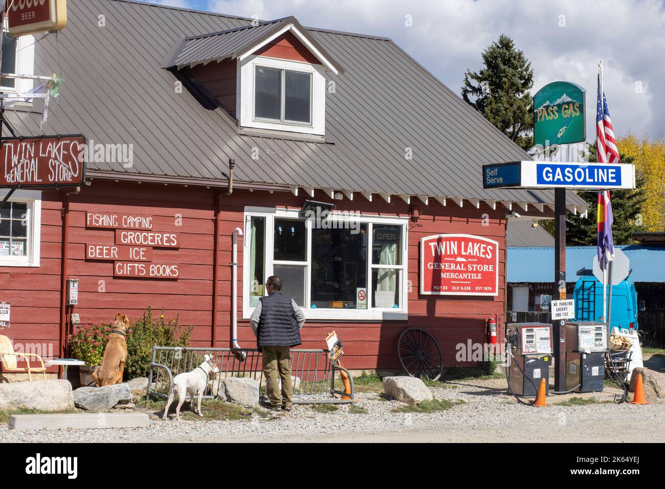 Twin Lakes, Colorado Historic village in the San Isabel National Forest ...