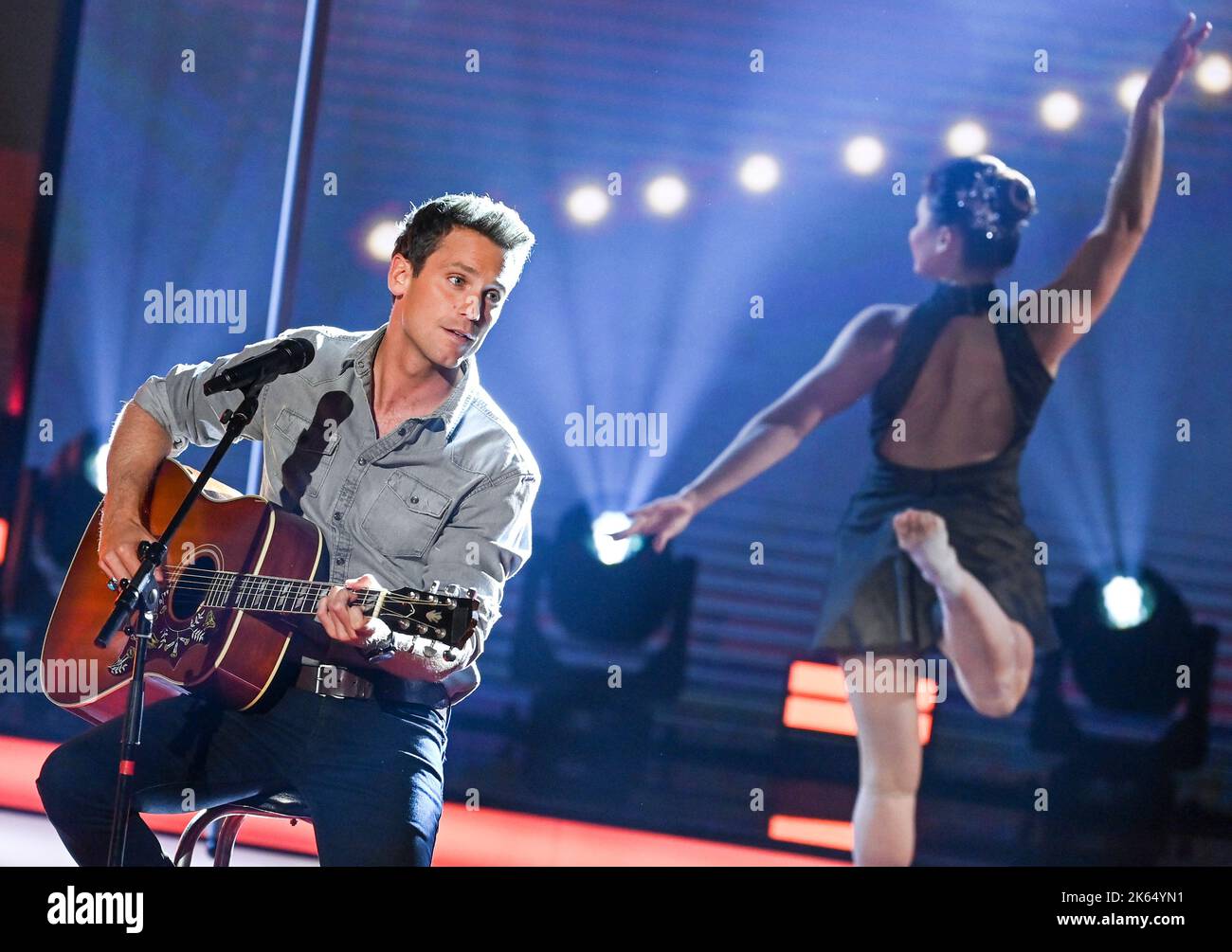 Berlin, Germany. 11th Oct, 2022. Singer Bastian Baker is on stage with ...