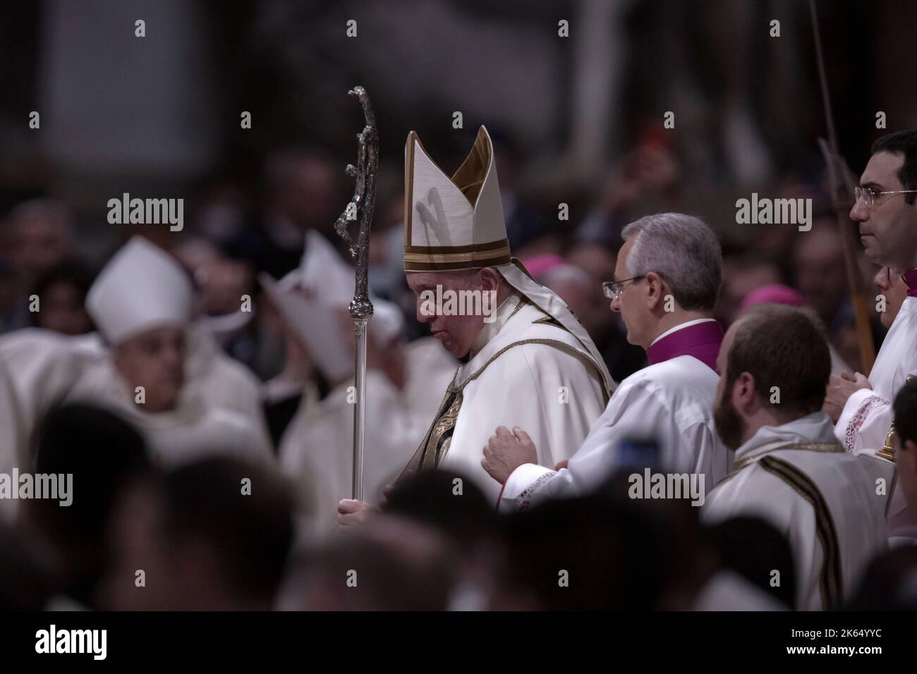 Vatican City, Vatican. 11th Oct, 2022. Pope Francis celebrates a mass ...