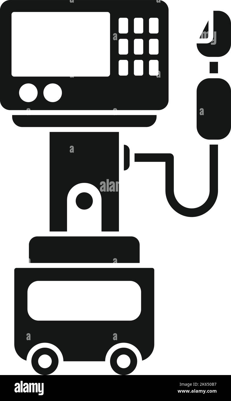 Respiratory machine icon simple vector. Medical patient. Care device ...