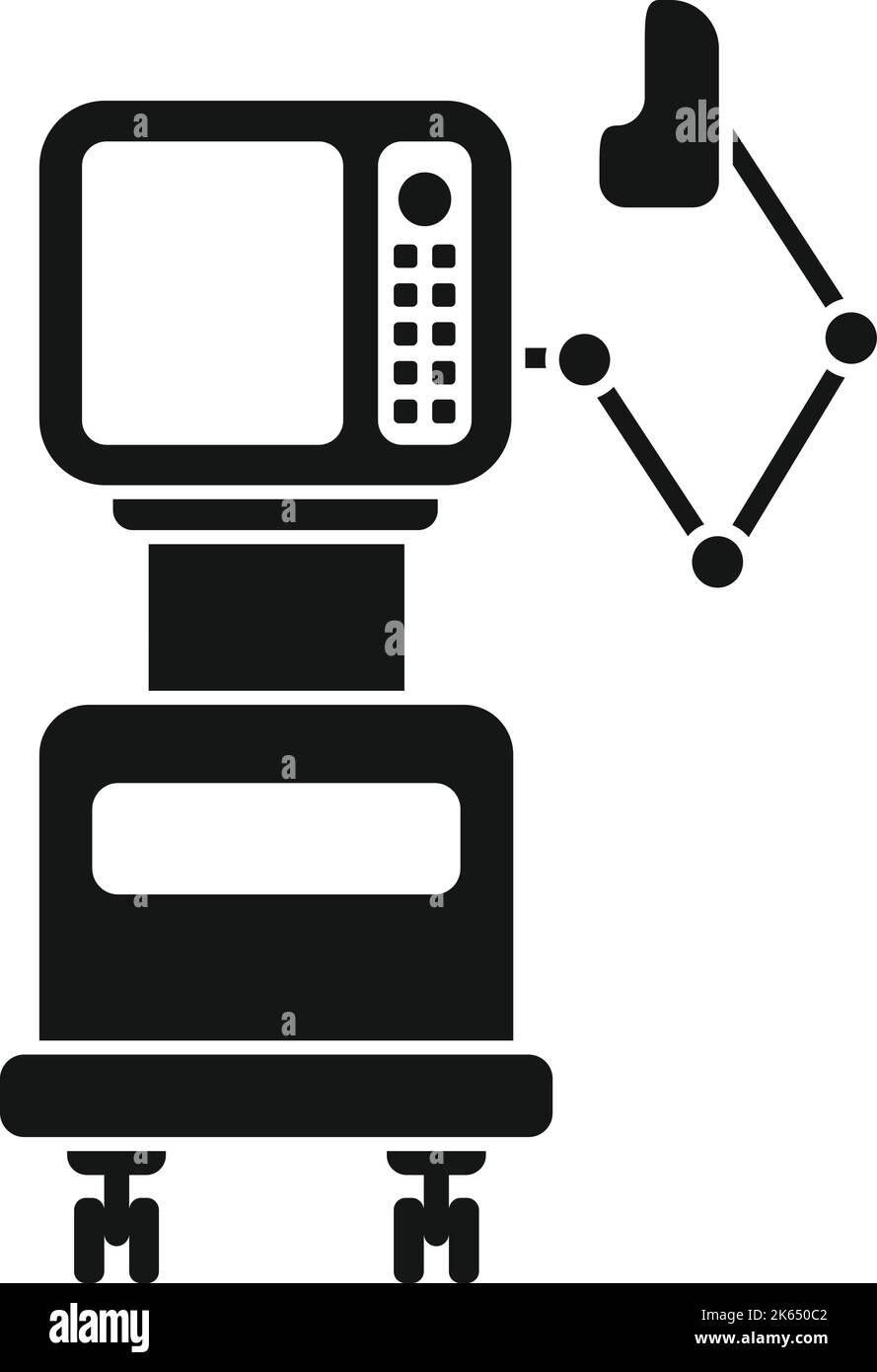 Lung ventilator machine icon simple vector. Patient equipment. Care ...