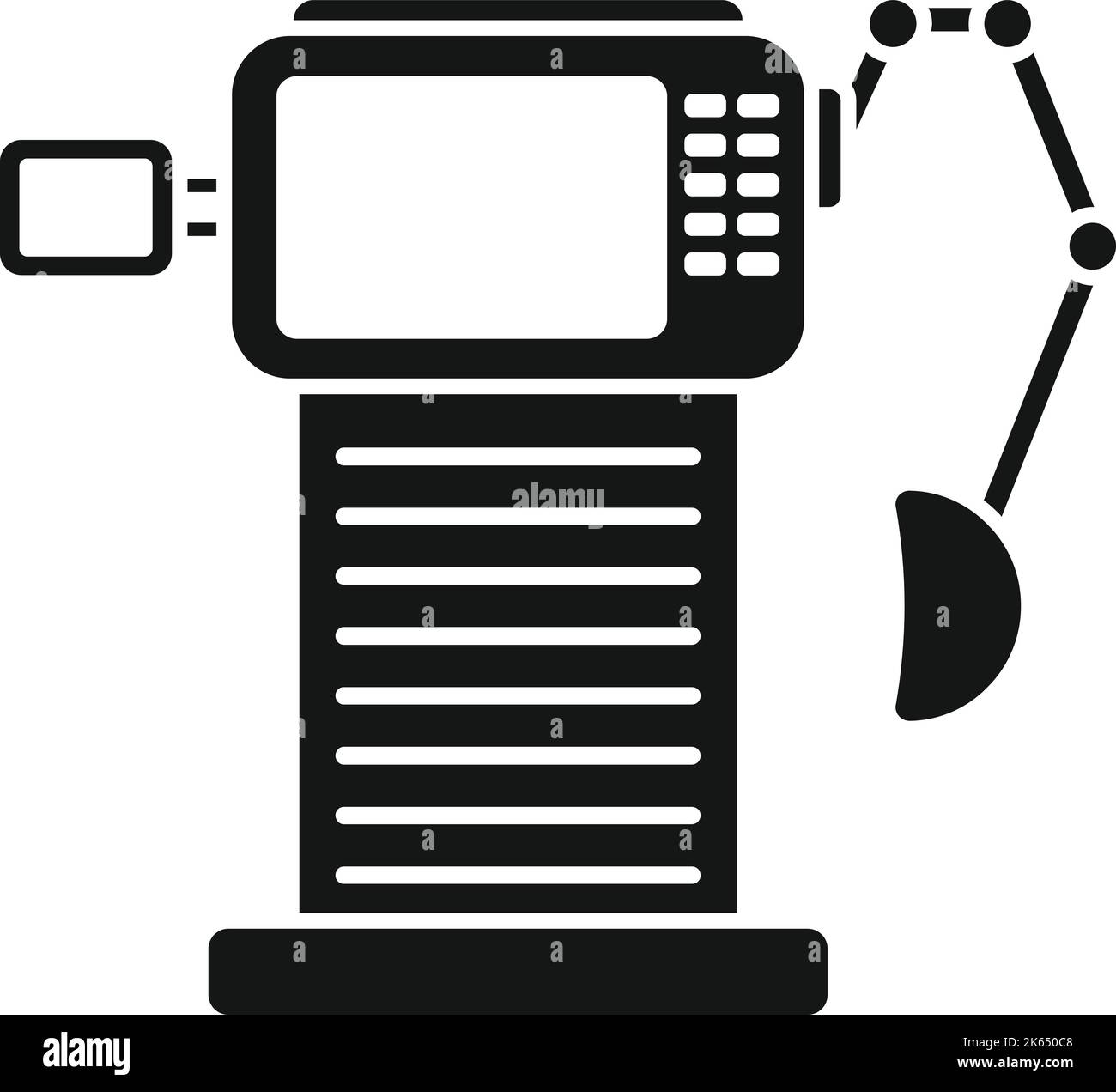 Mechanical respiratory machine icon simple vector. Medical hospital ...