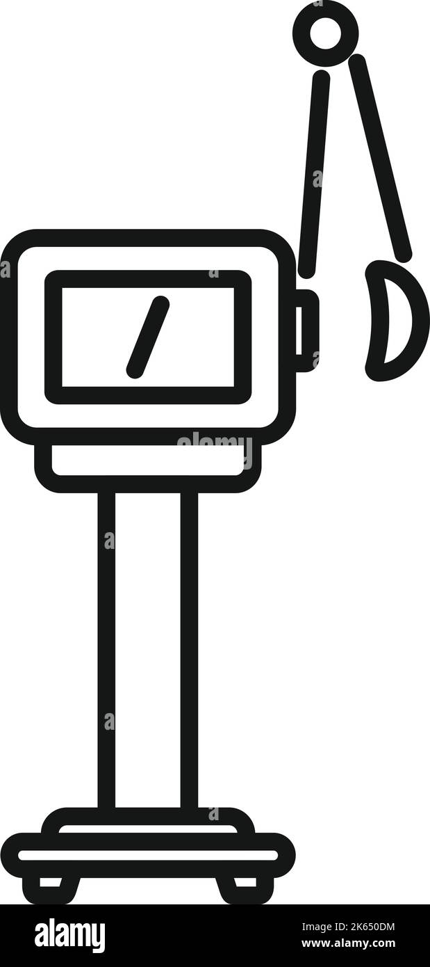 Respiratory machine icon outline vector. Medical patient. Care device ...